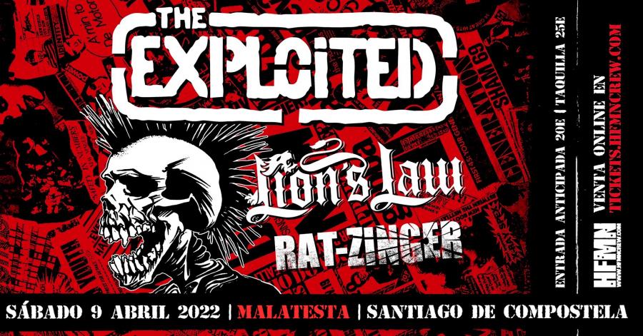 Concert The Exploited - 09/04/2022 - Santiago de Compostela - Malatesta ...