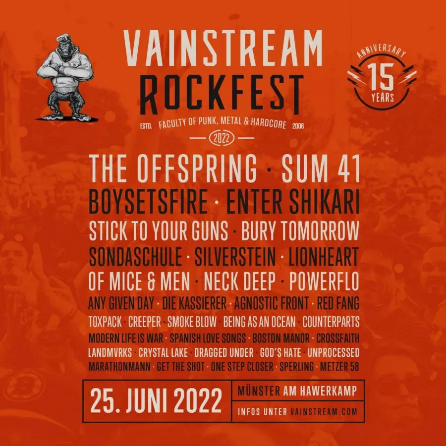 Vainstream RockFest 2022 - 25/06/2022 - Münster - Am Hawerkamp - Allemagne