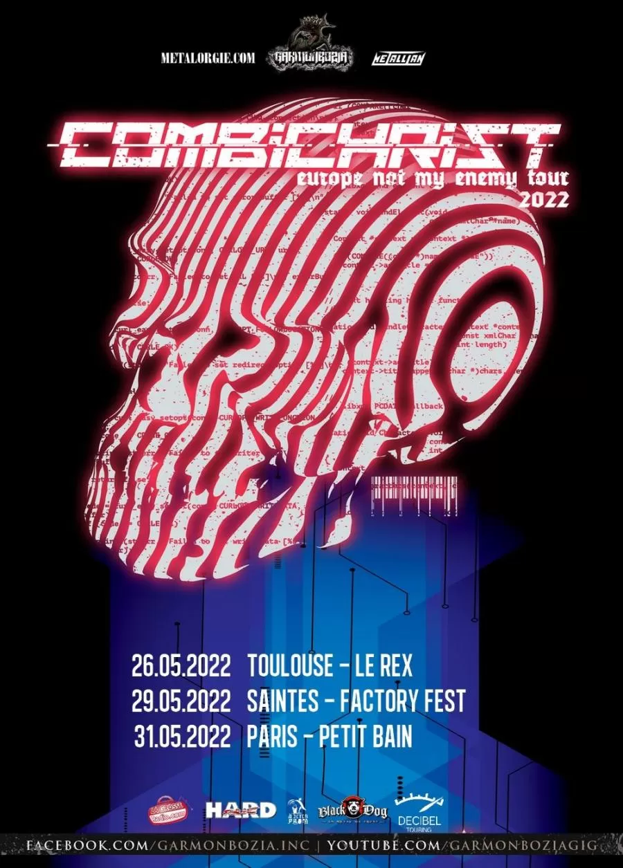 Concert Combichrist - 29/05/2022 - Saintes - Salle Geoffroy Martel - France