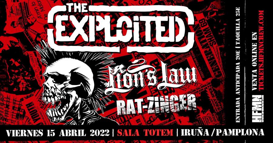 Concert The Exploited - 15/04/2022 - Pamplona (Villava) - Totem - Espagne