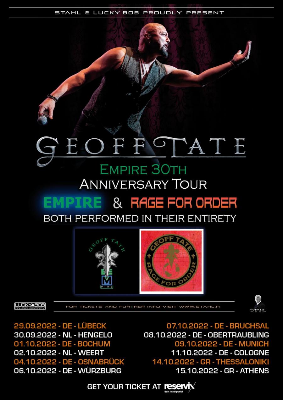 Event Geoff Tate - 01/10/2022 - Bochum - Zeche - Germany