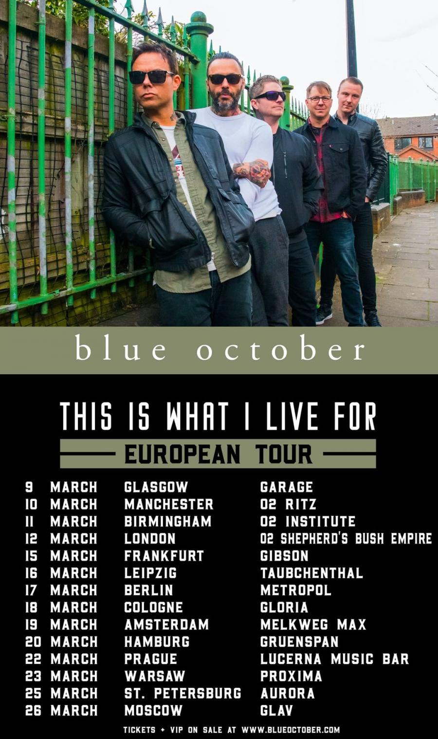 Concert Blue October - 15/03/2022 - Frankfurt - Gibson - Allemagne