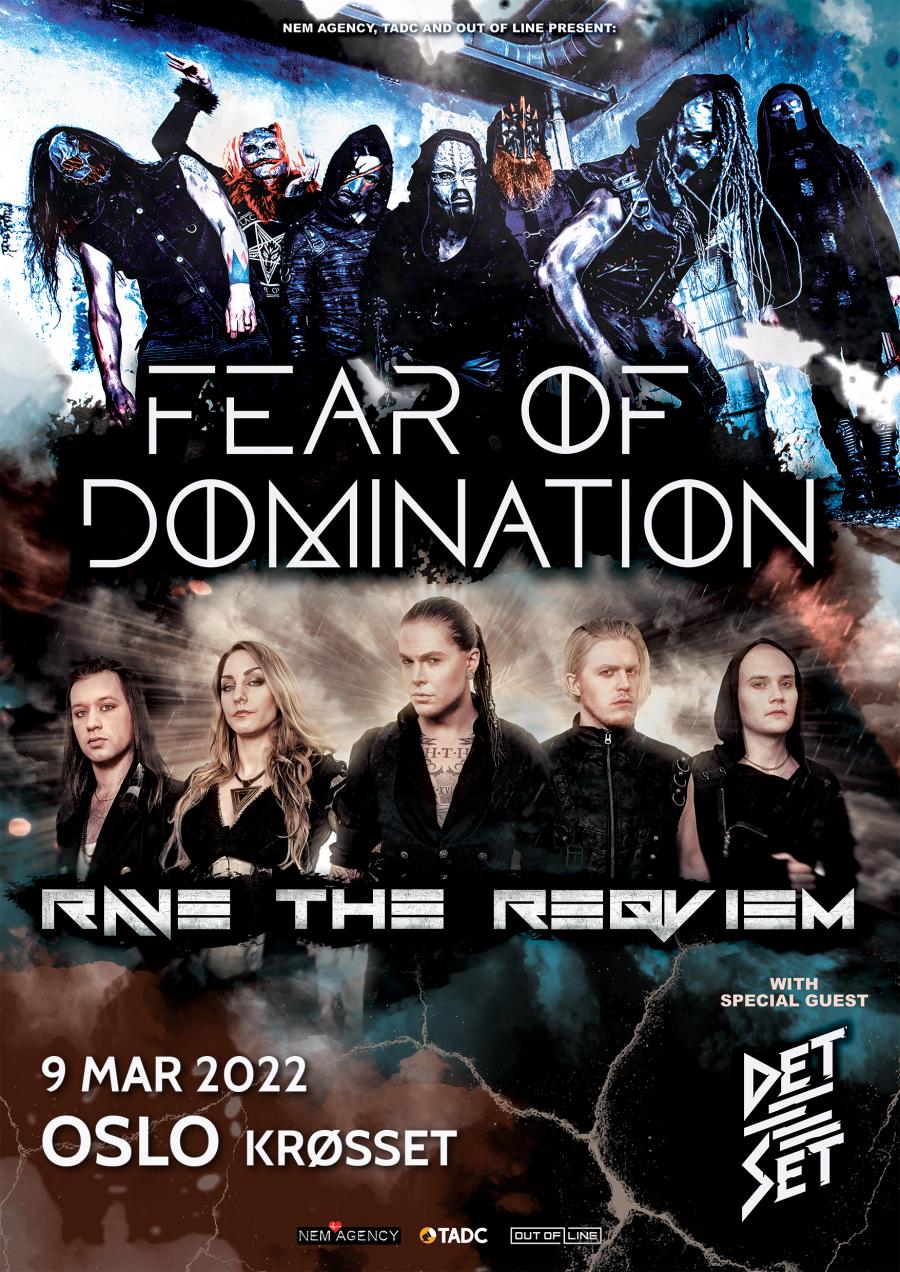 Fear Of Domination + Rave The Reqviem - 09/03/2022 - Oslo - Krøsset ...