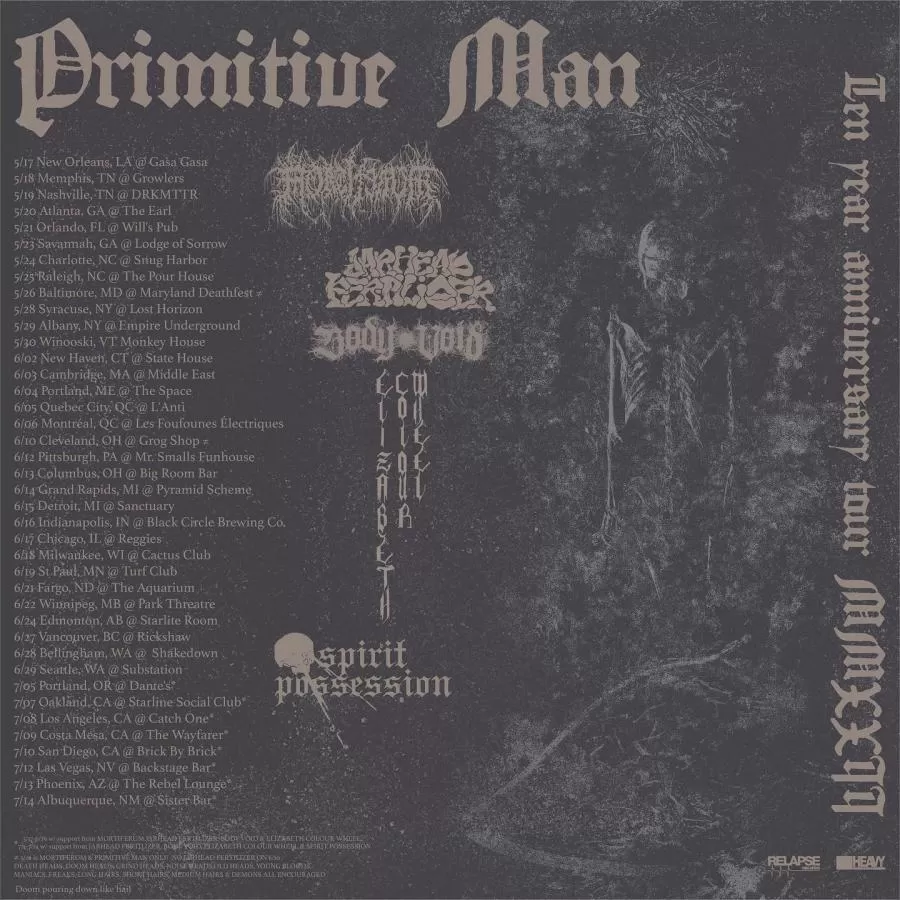 Primitive Man - Tour 2022 - 19/05/2022 - Nashville - DRKMTTR - Etats-Unis