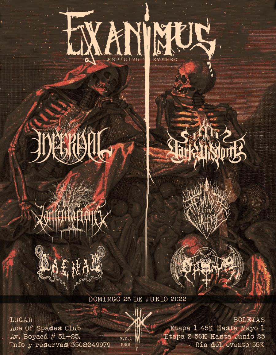 EXANIMUS - 26/06/2022 - Bogotá - Ace Of Spades Club - Colombia