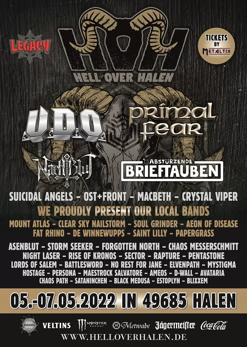 Hell Over Halen 2022 - 05/05/2022 (3 jours) - Halen - Allemagne