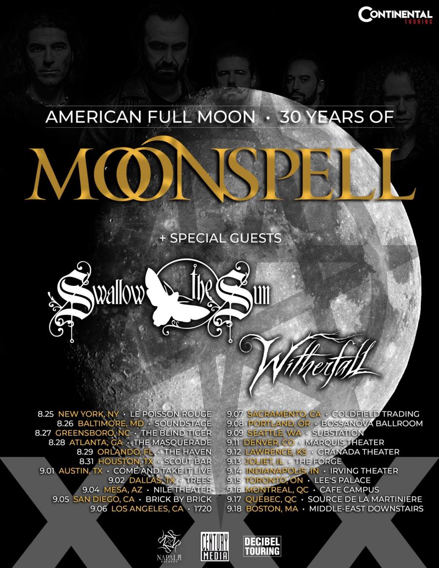 Event Moonspell - 28/08/2022 - Atlanta - The Masquerade - United States