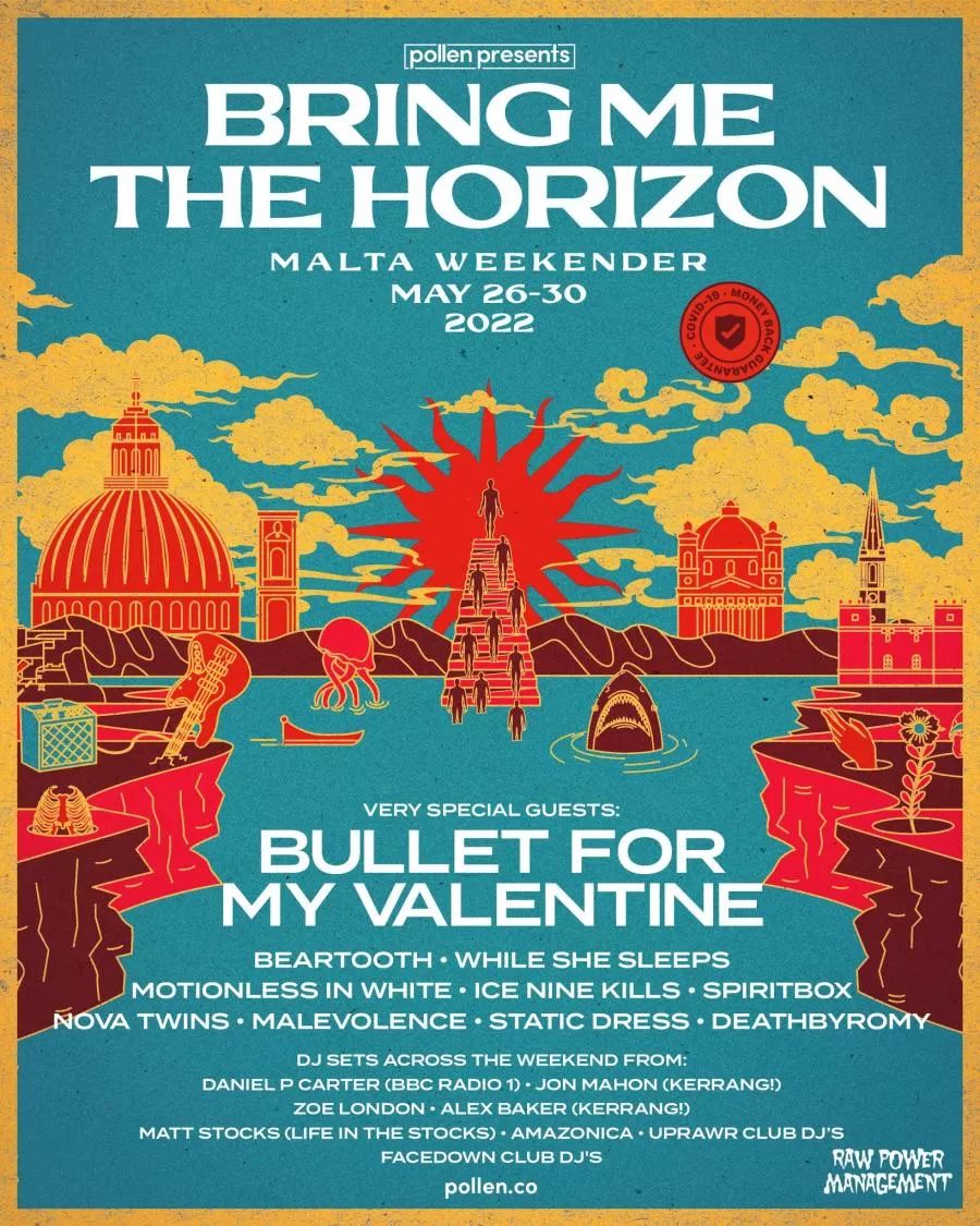 Bring Me The Horizon - Malta Weekender 2022 - 26/05/2022 (5 jours ...