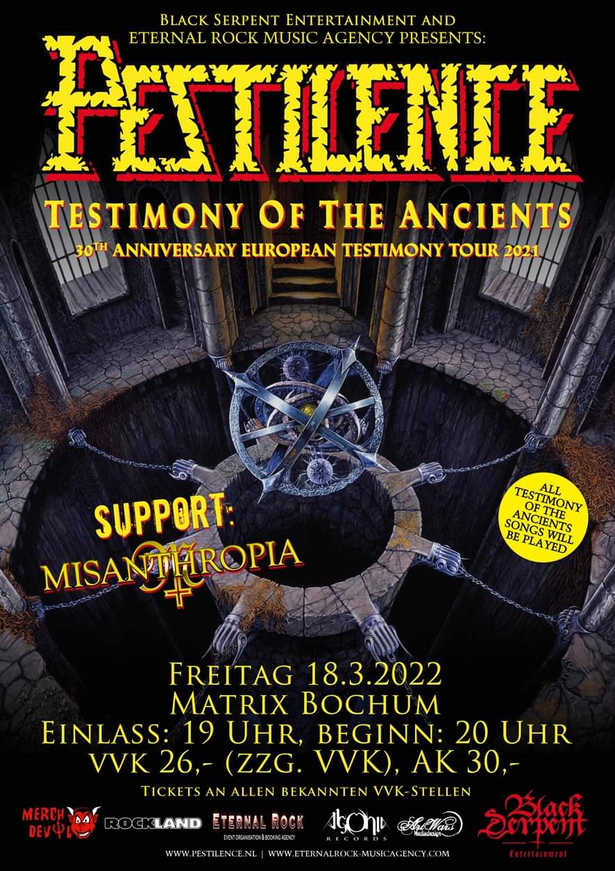 Event Pestilence - 03/09/2022 - Bochum - Matrix - Germany