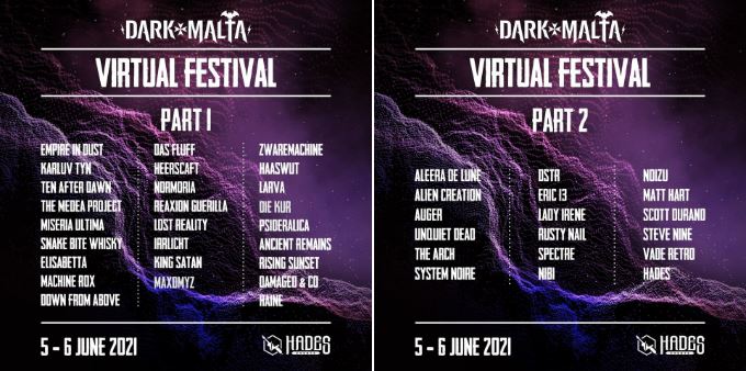 Dark Malta Virtual Festival 2021 - 05/06/2021 (2 days) - Ħal Luqa - Malta