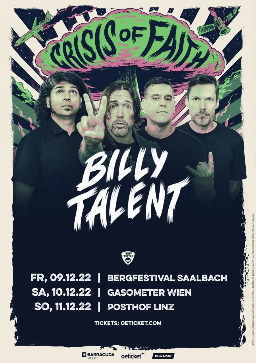Concert Billy Talent - 10/12/2022 - Wien / Vienna - Planet TT ...