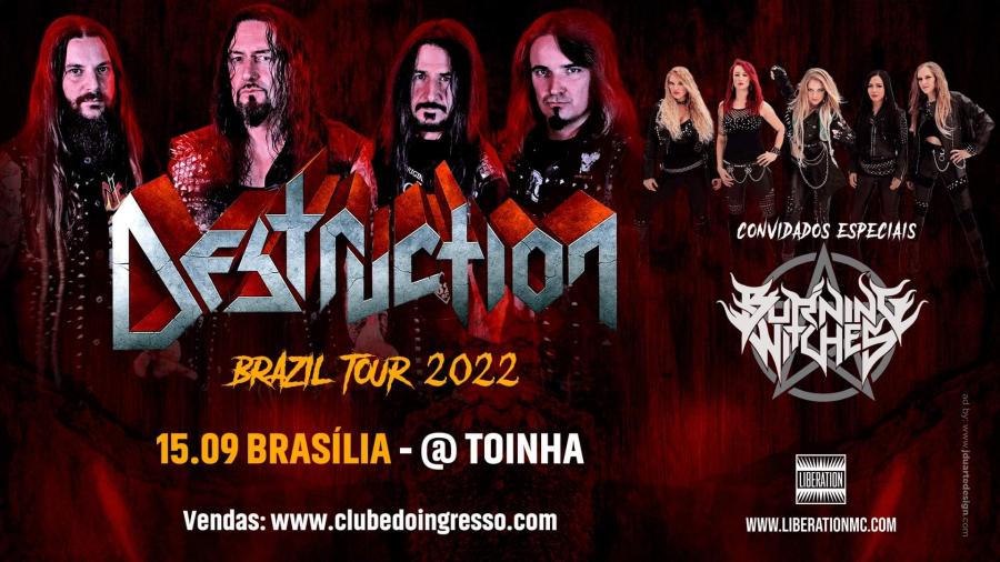Concert Destruction - 15/09/2022 - Brasília - Toinha Brasil Show - Brésil