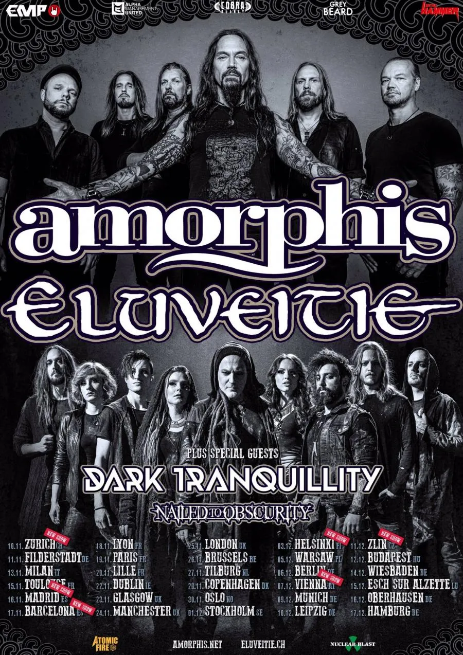 Concert Eluveitie + Amorphis - 18/11/2022 - Caluire Et Cuire - Radiant - Bellevue - France