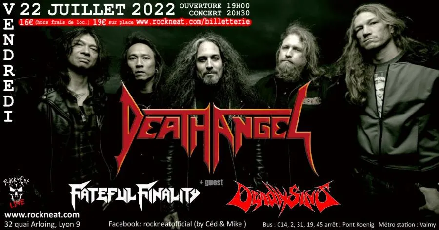 Concert Death Angel - 22/07/2022 - Lyon - Rock N Eat - France