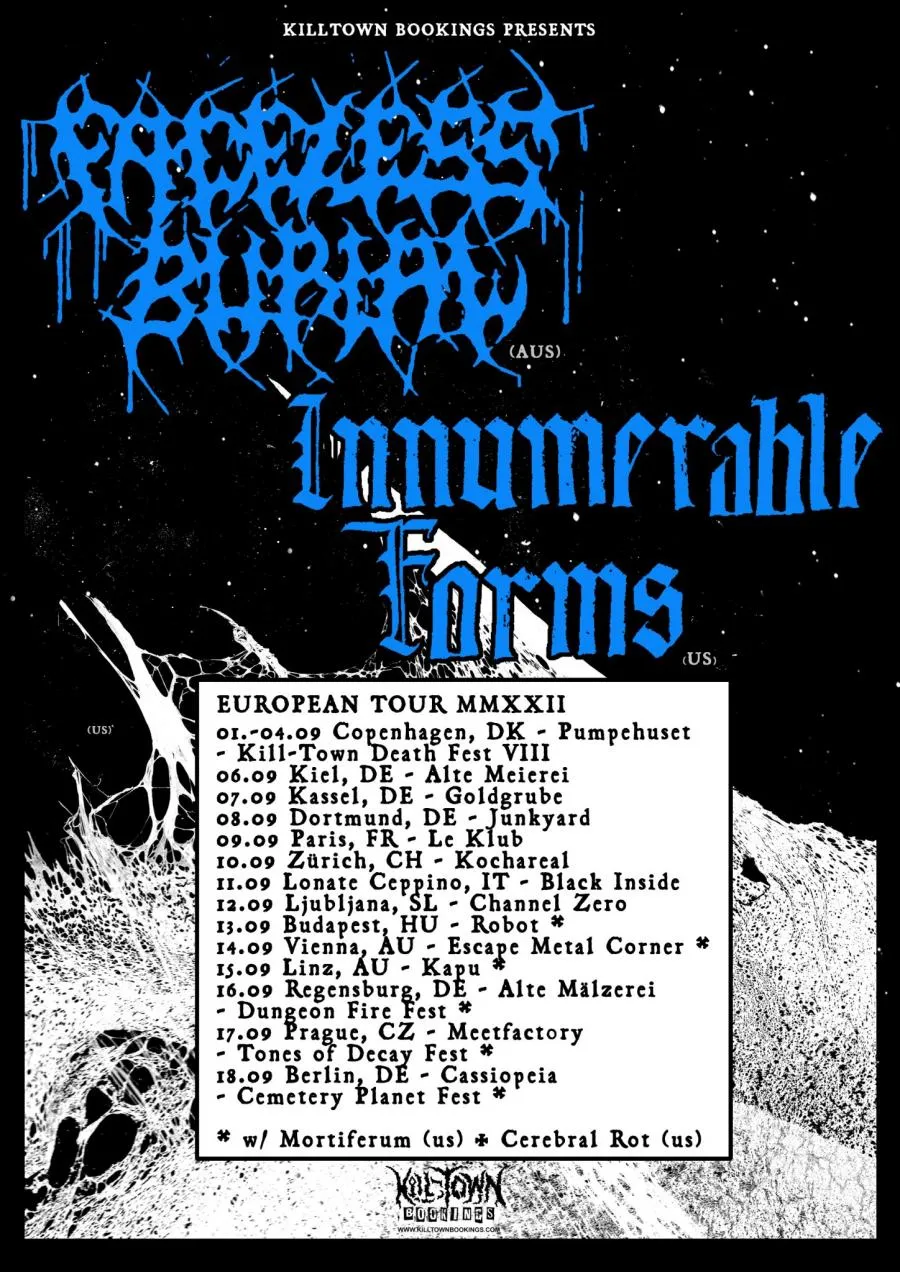Concert Faceless Burial + Innumerable Forms - 09/09/2022 - Paris - Le ...