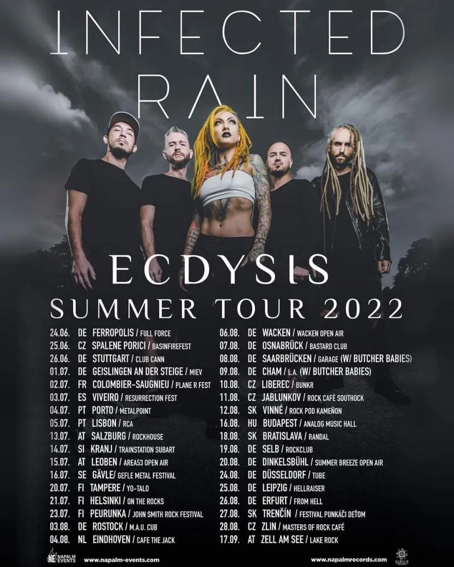 Concert Infected Rain - 03/08/2022 - Rostock - M.A.U. Club - Allemagne