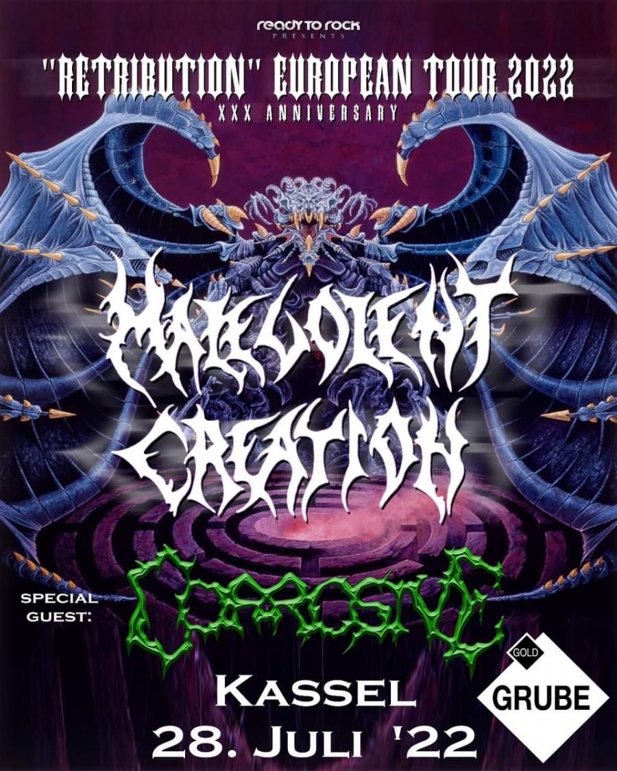 Malevolent Creation - Retribution European Tour 2022 - 28/07/2022 ...