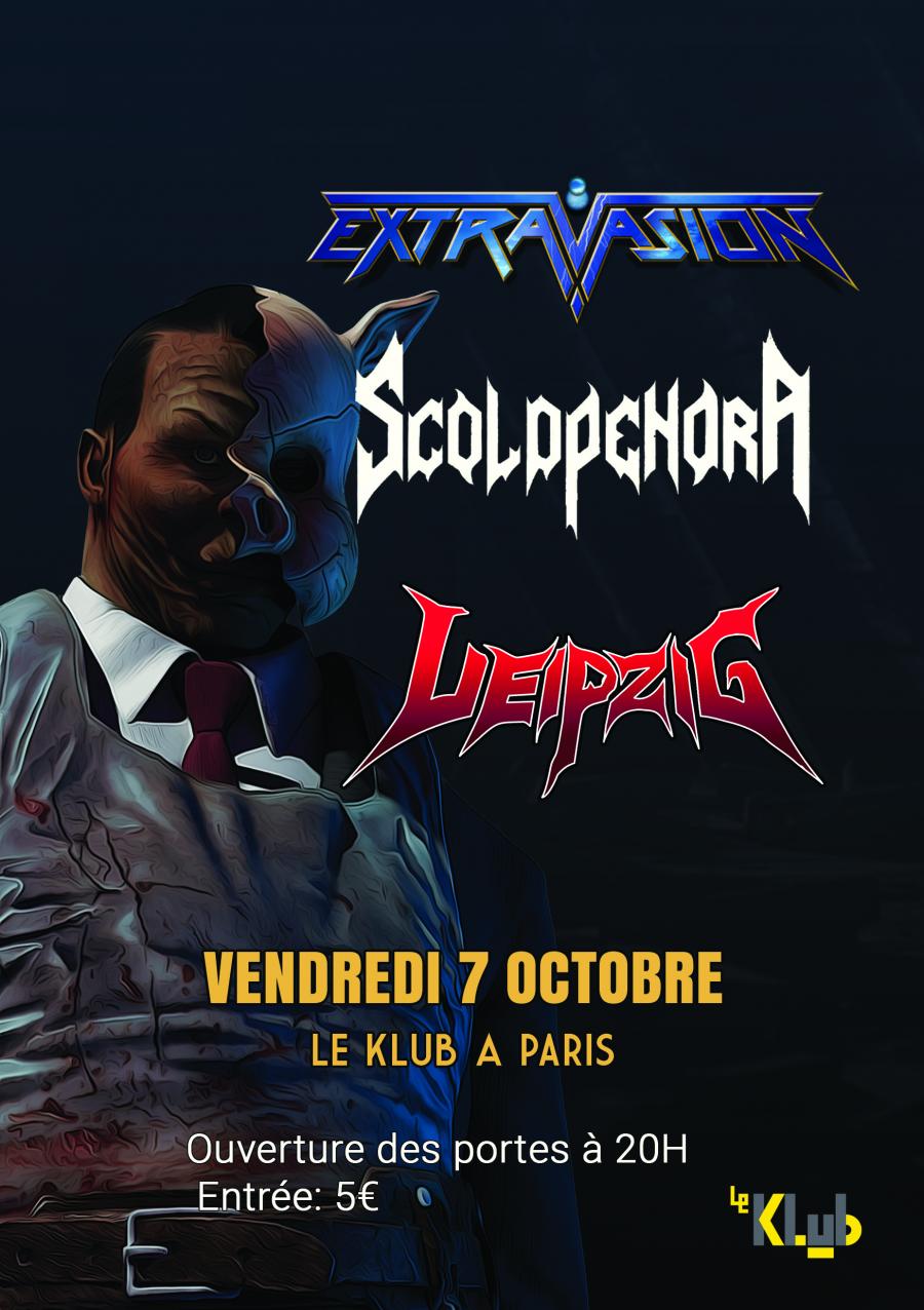 Extravasion + Scolopendra + Leipzig - 07/10/2022 - Paris - Le Klub - France