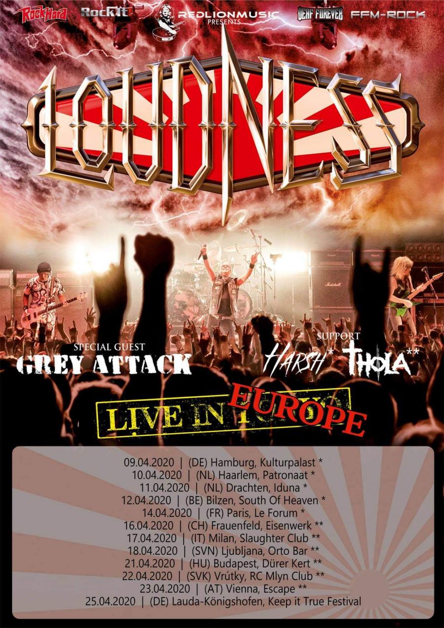 Concert Loudness - 09/04/2023 - Bilzen - South Of Heaven - Belgique