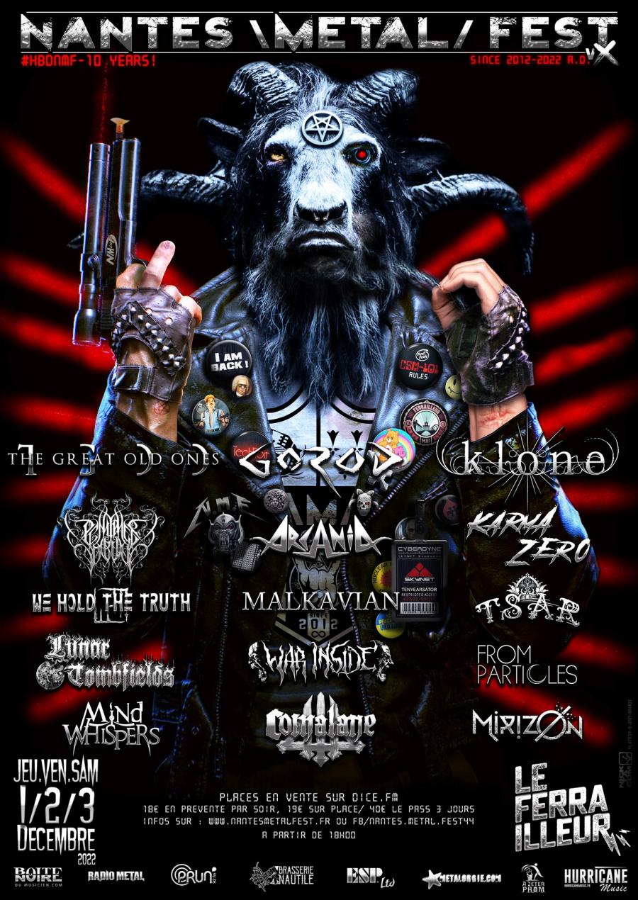 Nantes Metal Fest 2022 - 01/12/2022 (3 Tage) - Nantes - Le Ferrailleur ...