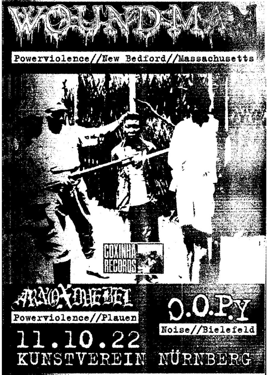Wound Man + Arno X Duebel + C.O.P.Y - 11/10/2022 - Nürnberg ...