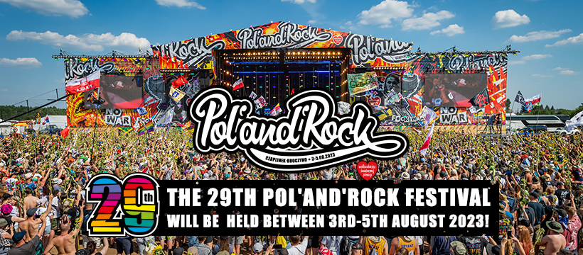 Pol'and'Rock Festival 2023 - 03/08/2023 (3 days) - Czaplinek-Broczyno - Poland