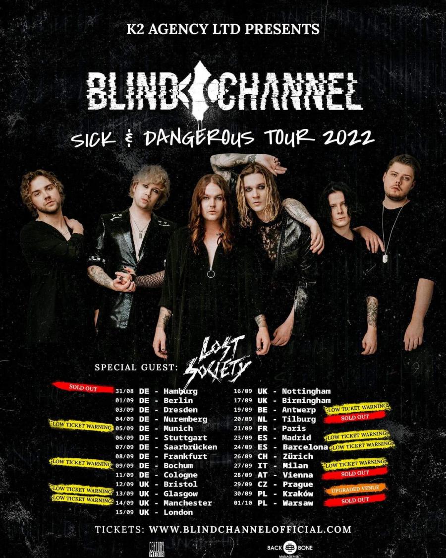 Concert Blind Channel - 04/09/2022 - Nürnberg - Hirsch - Allemagne