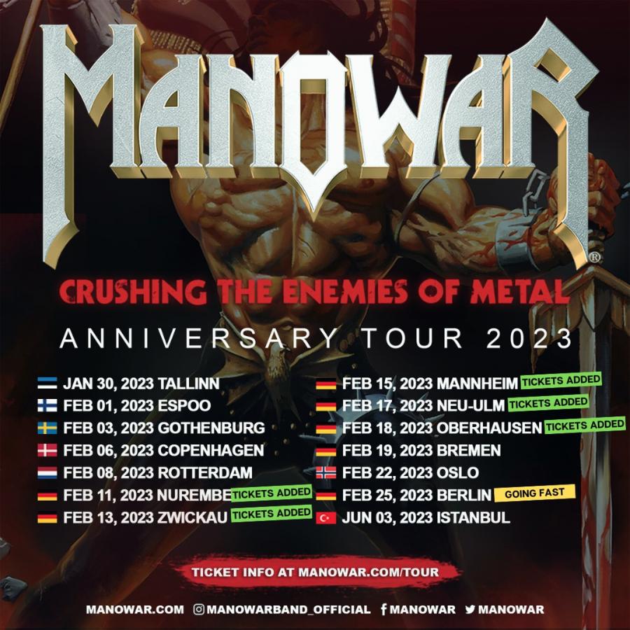 Event Manowar - 03/02/2023 - Gothenburg - Partille Arena - Sweden