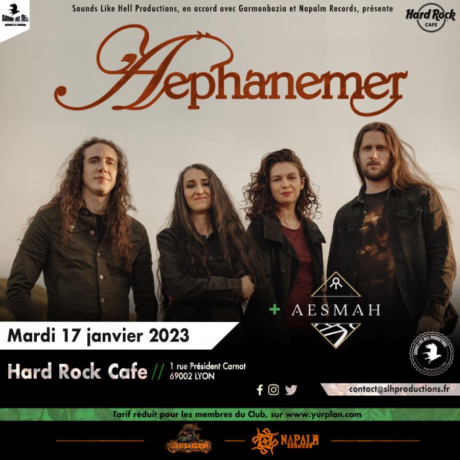 Concert Aephanemer - 17/01/2023 - Lyon - Hard Rock Cafe - France