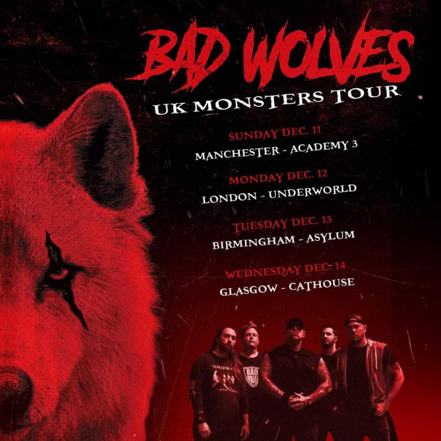 Event Bad Wolves - 14/12/2022 - Glasgow - Cathouse - United Kingdom