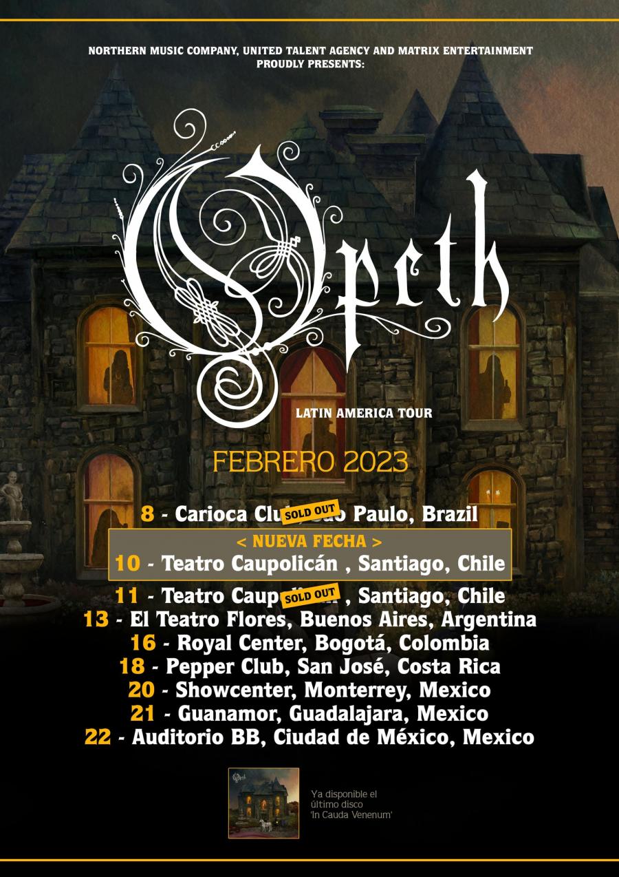 Concert Opeth - 22/02/2023 - Mexico City - Auditorio BB - Mexique