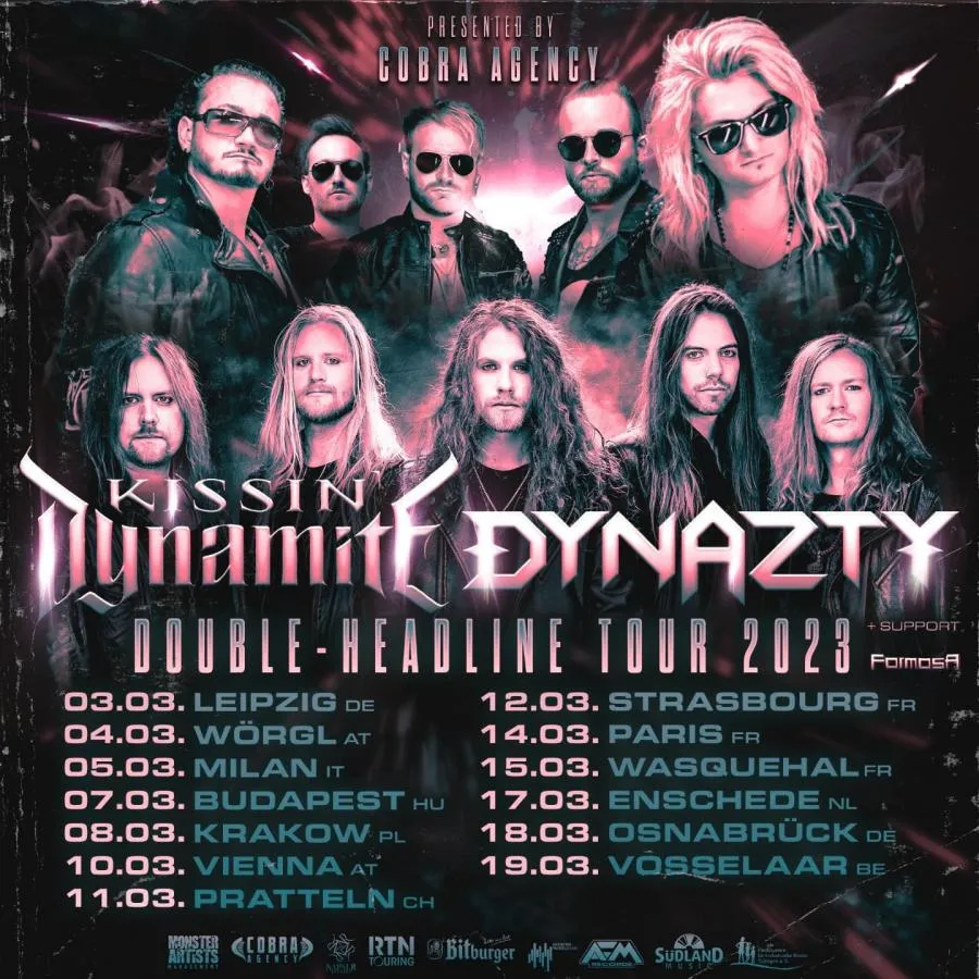 Concert Kissin' Dynamite + Dynazty - 15/03/2023 - Lille (Wasquehal ...
