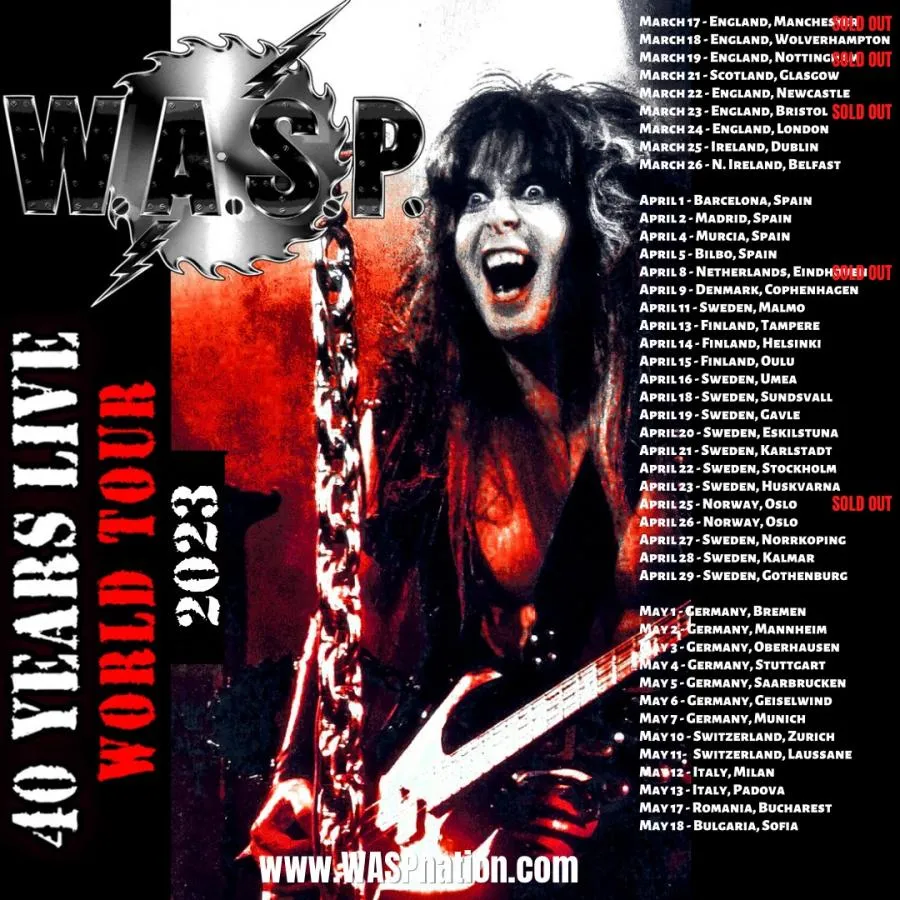 Concert W.A.S.P. - 11/05/2023 - Lausanne - Les Docks - Suisse