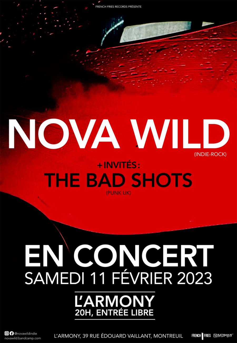 Nova Wild + The Bad Shots - 11/02/2023 - Montreuil - L'armony - France