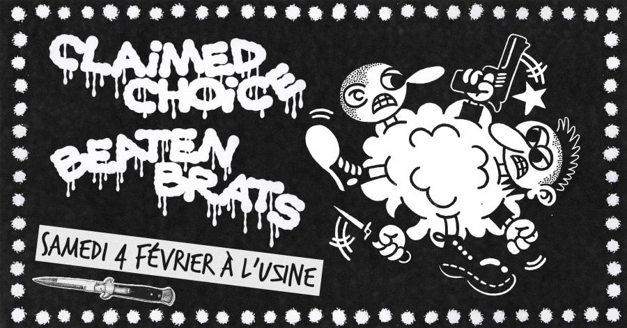 Claimed Choice & Beaten Brats - 04/02/2023 - Rennes - Uzine - France