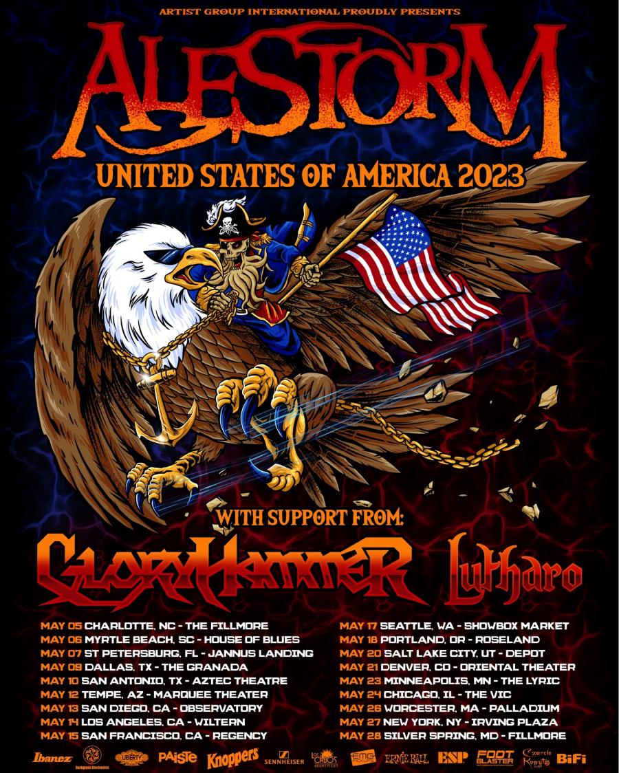 Concert Alestorm - 06/05/2023 - North Myrtle Beach - House Of Blues ...