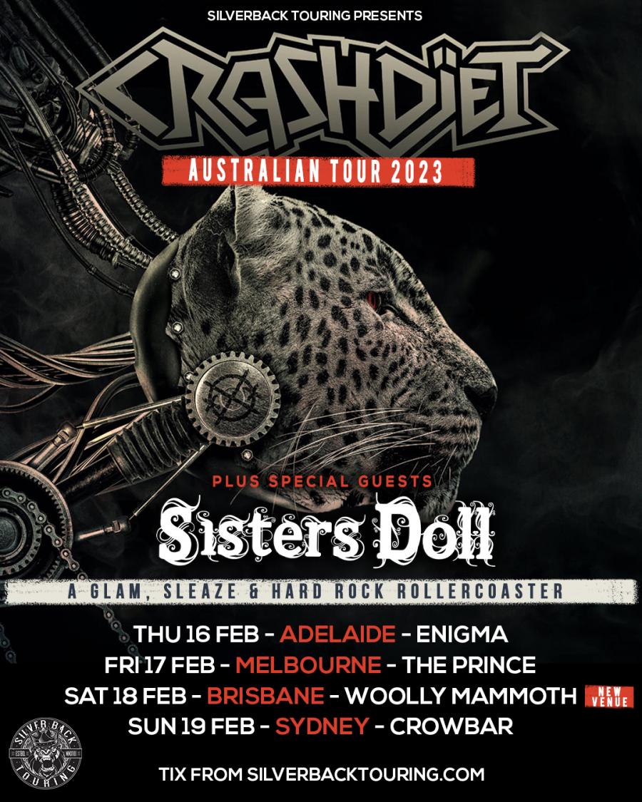 Crashdïet - Australian Tour 2023 - 16/02/2023 - Adelaide - Enigma Bar ...