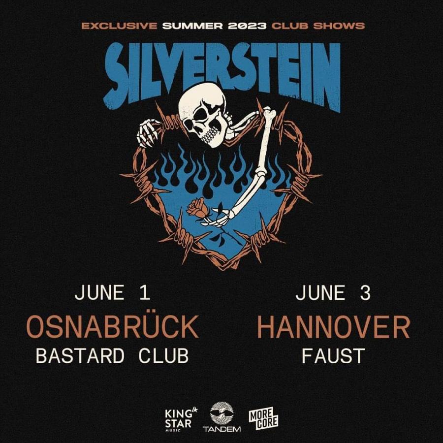 Concert Silverstein - 01/06/2023 - Osnabrück - Bastard Club - Allemagne