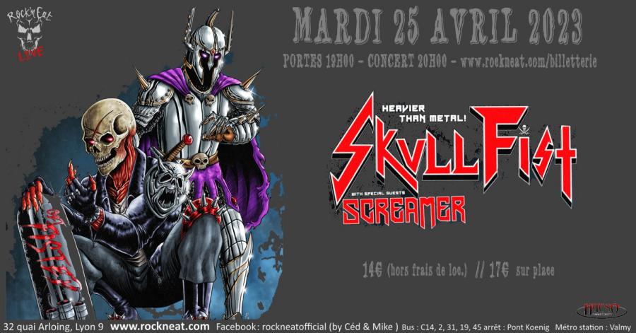 Concert Skull Fist - 25/04/2023 - Lyon - Rock N Eat - France