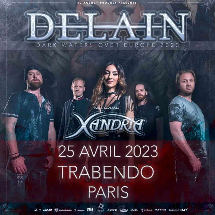Concert Delain - 25/04/2023 - Paris - Le Trabendo - France