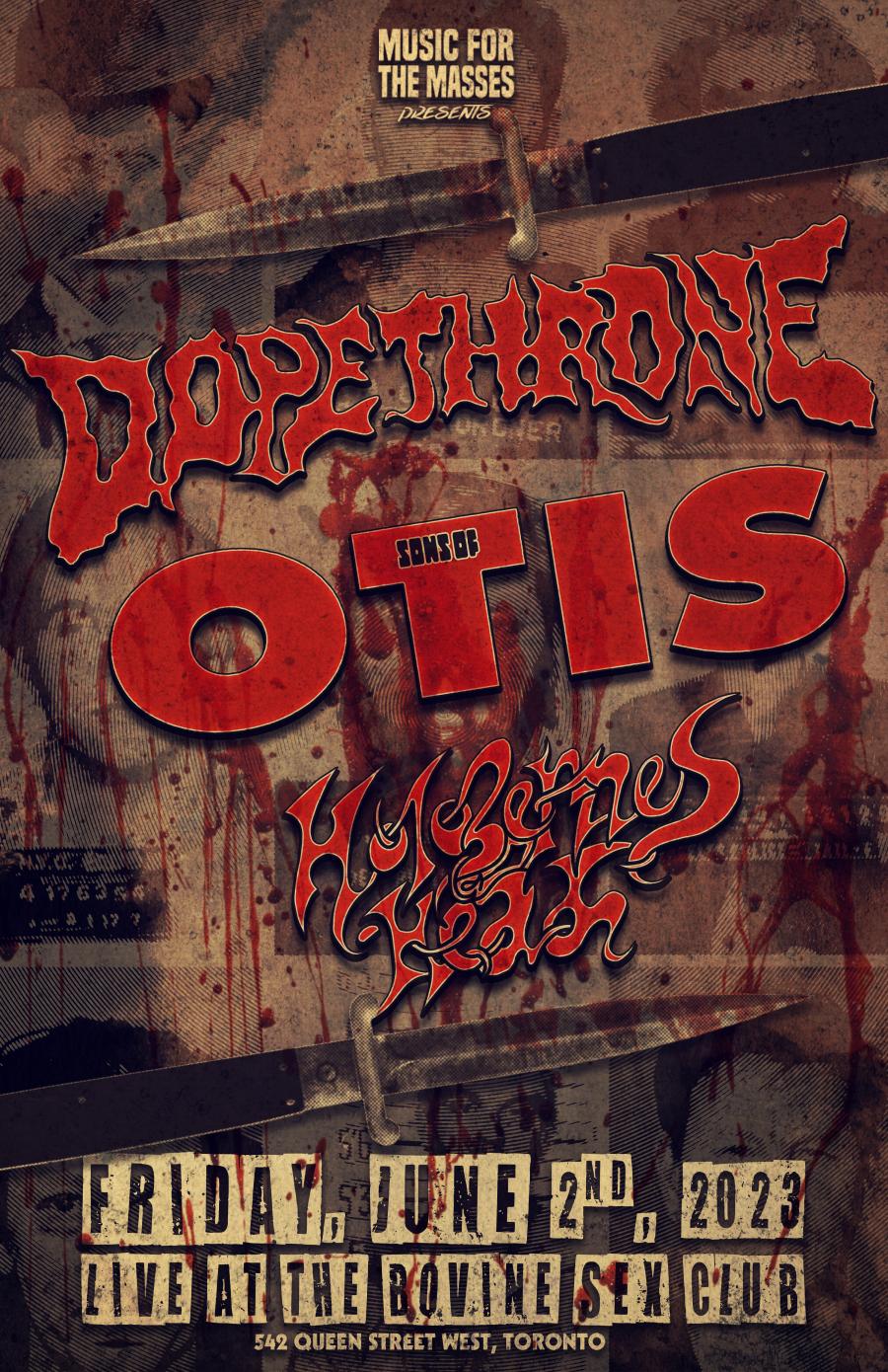 Dopethrone / Sons of Otis / Holofernes Head @The Bovine - 02/06/2023 ...