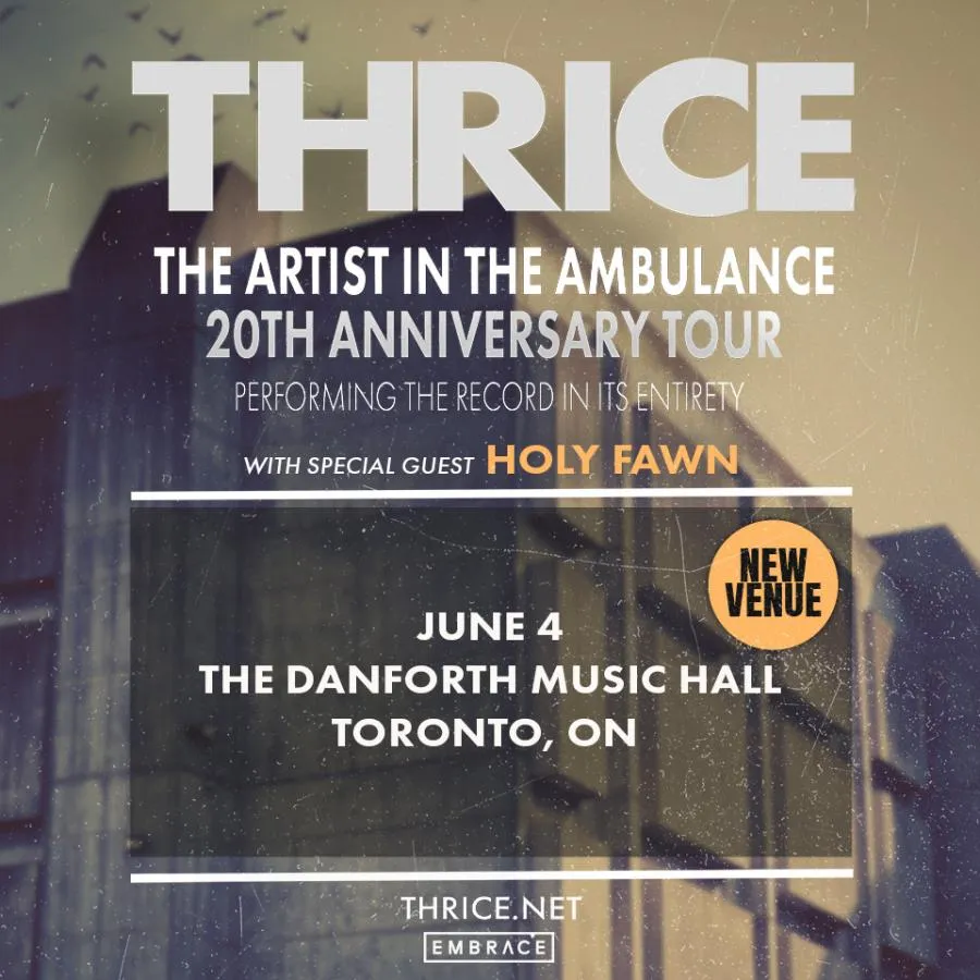 Thrice: ‘Artist In The Ambulance’ 20th Anniversary Tour - 04/06/2023 ...