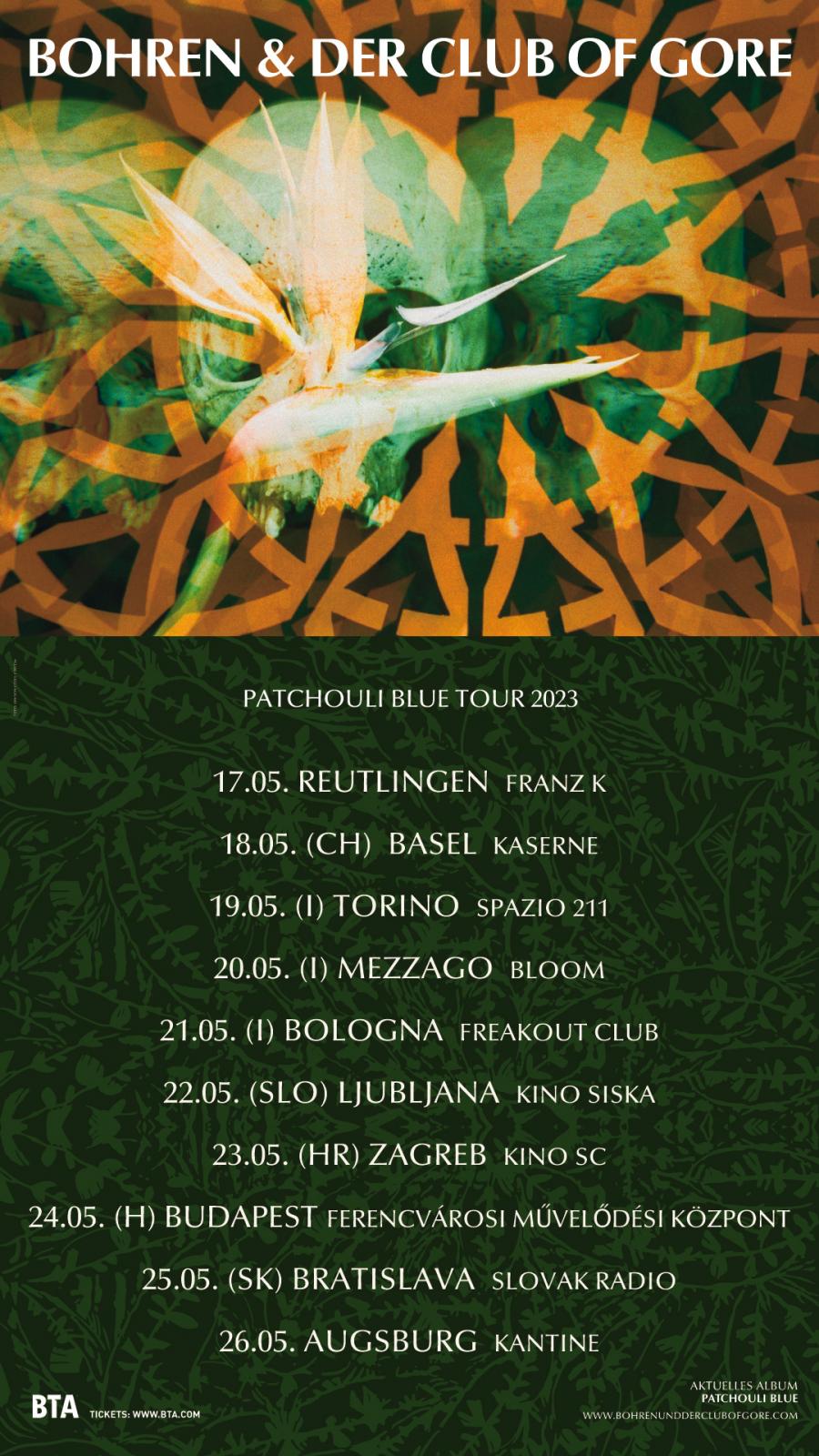 Bohren & der Club of Gore - Patchouli Blue Tour 2023 - 19/05/2023 ...