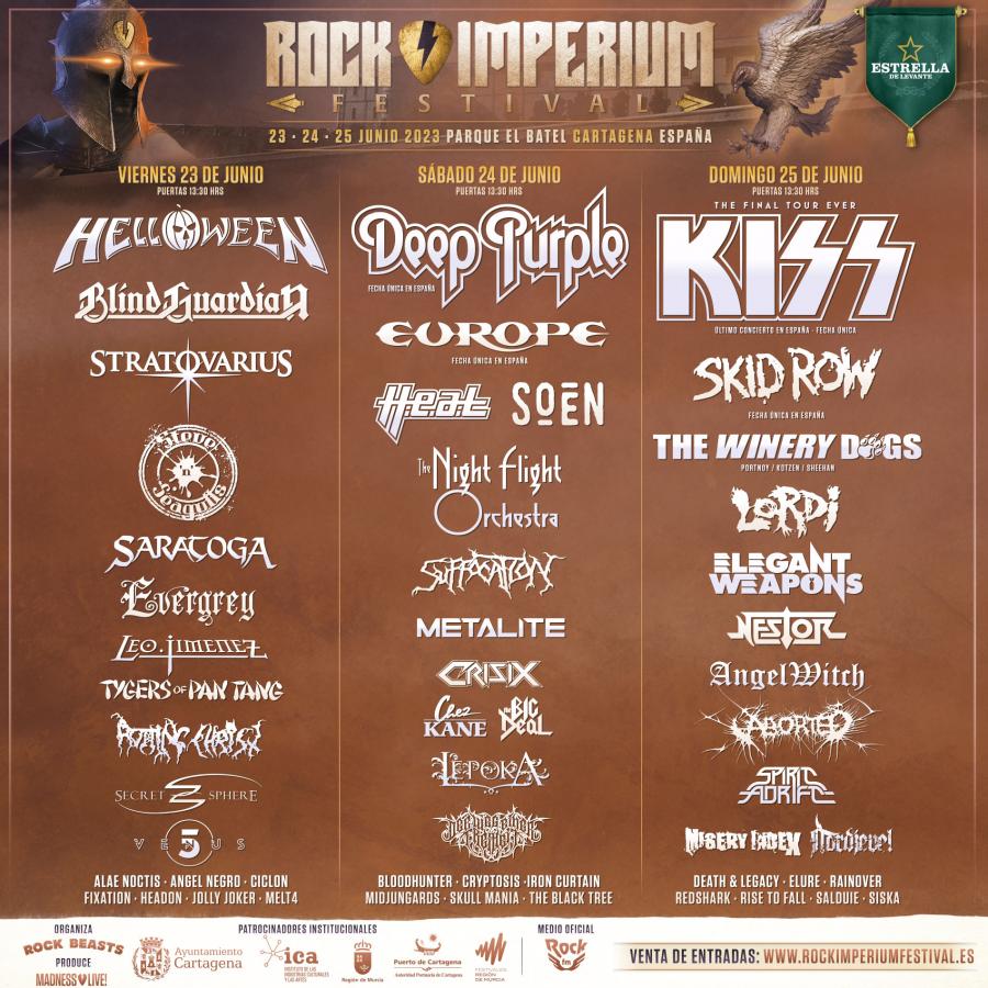 Rock Imperium Festival 2023 - 23/06/2023 (3 jours) - Cartagena - Espagne