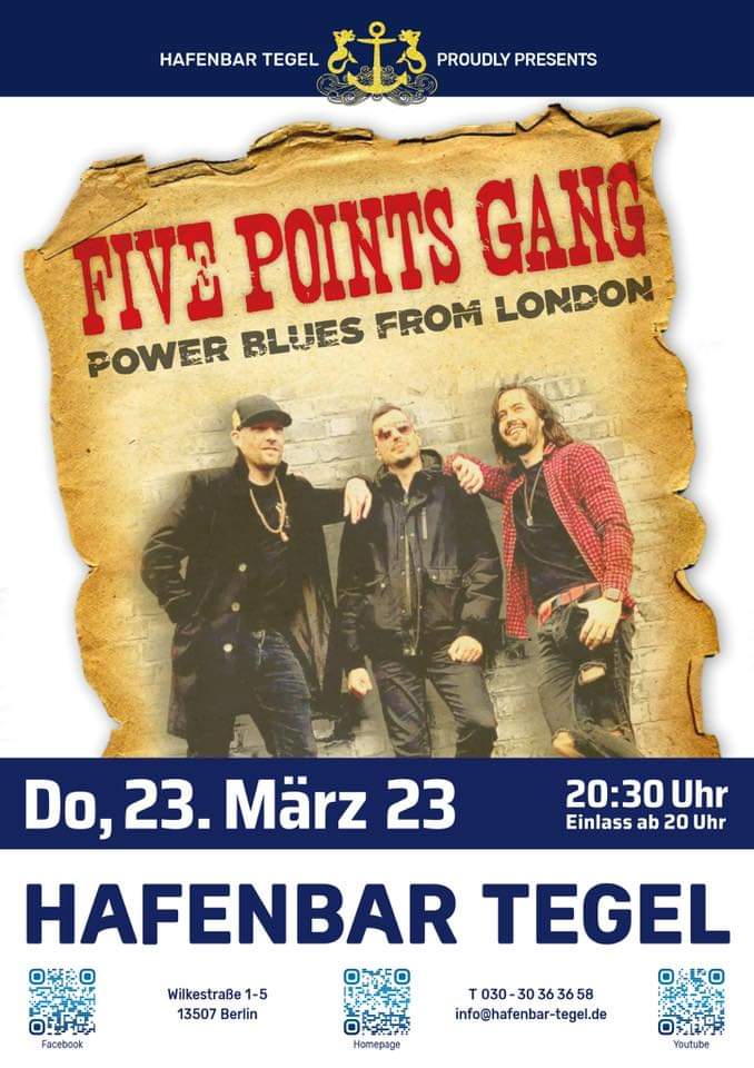 Concert Five Points Gang - 23/03/2023 - Berlin - Hafenbar Tegel - Allemagne