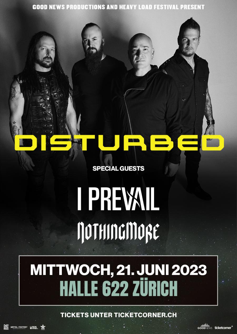 Concert Disturbed - 21/06/2023 - Zürich - Halle 622 - Suisse