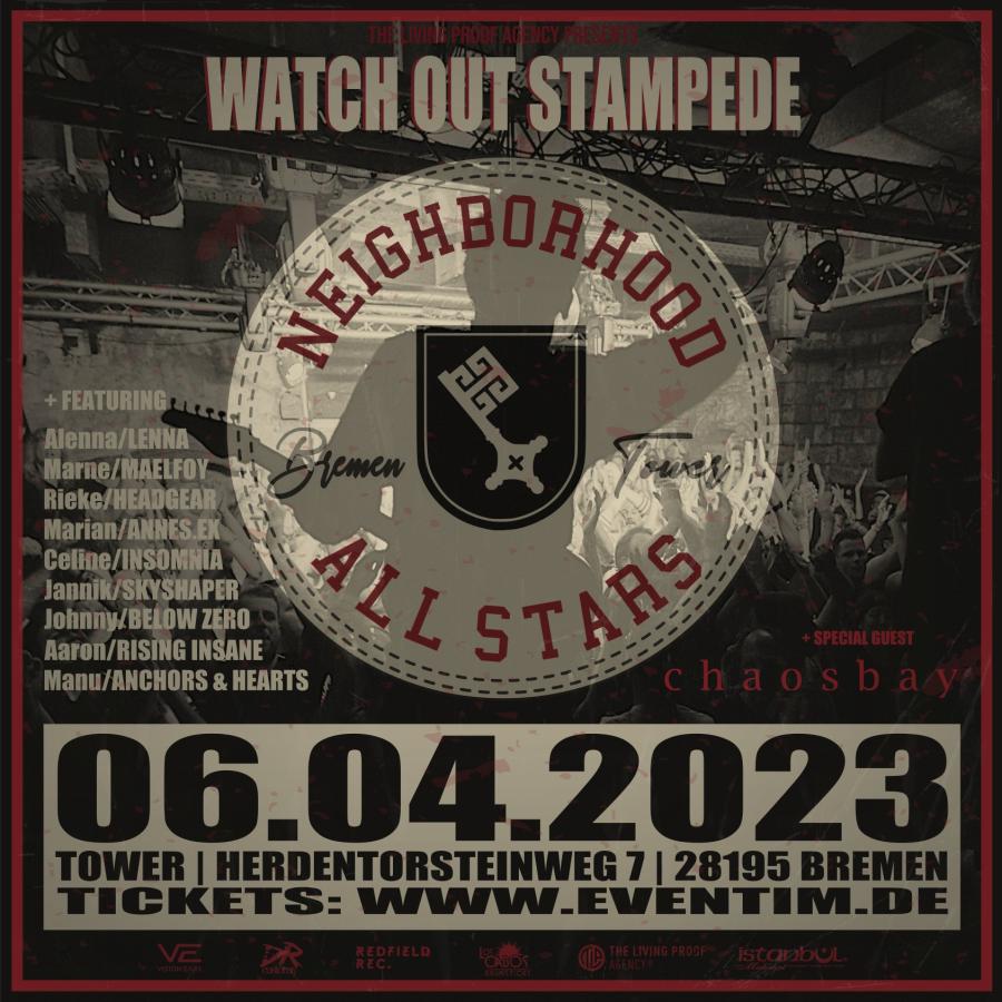 Watch Out Stampede + Chaosbay - 06/04/2023 - Bremen - Tower - Allemagne