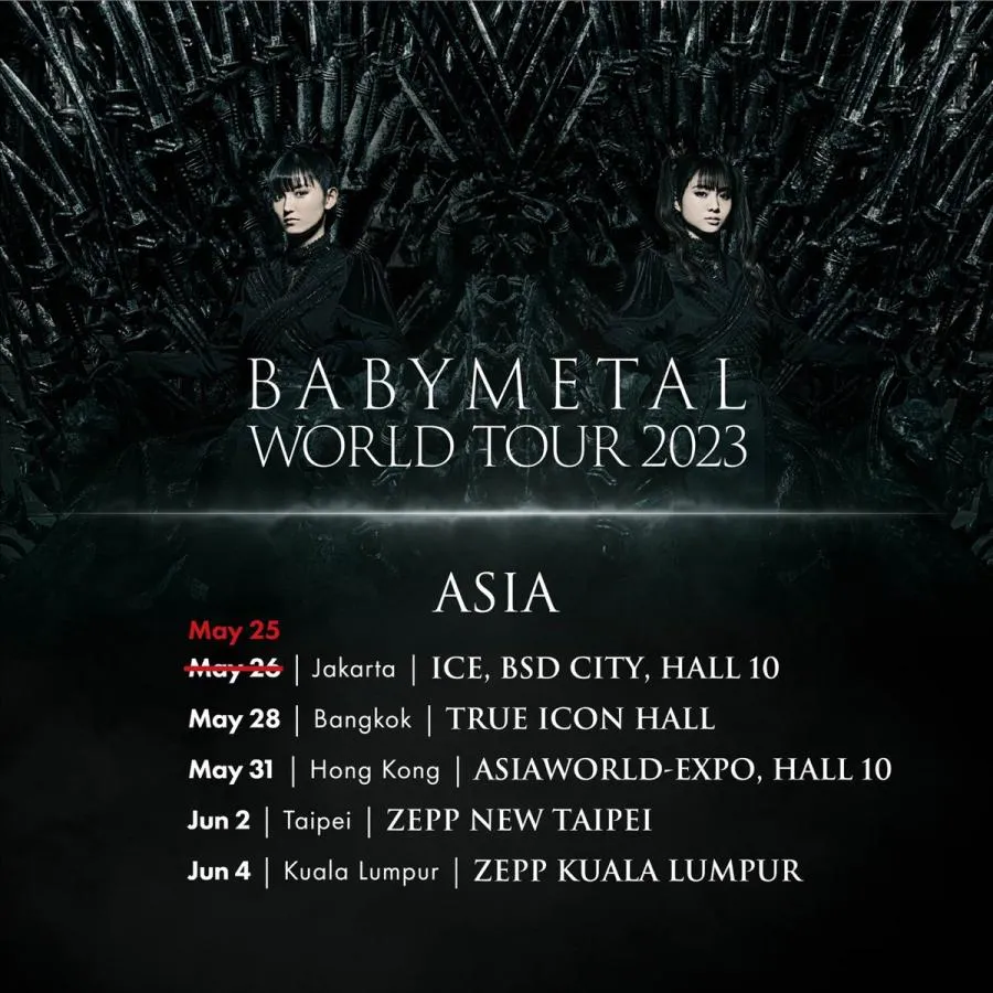 Concert Babymetal - 04/06/2023 - Kuala Lumpur - Zepp KL - Malaisie
