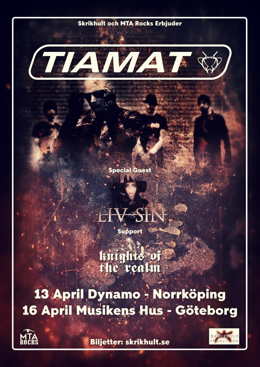 Concierto Tiamat - 13/04/2023 - Norrköping - Dynamo - Suecia