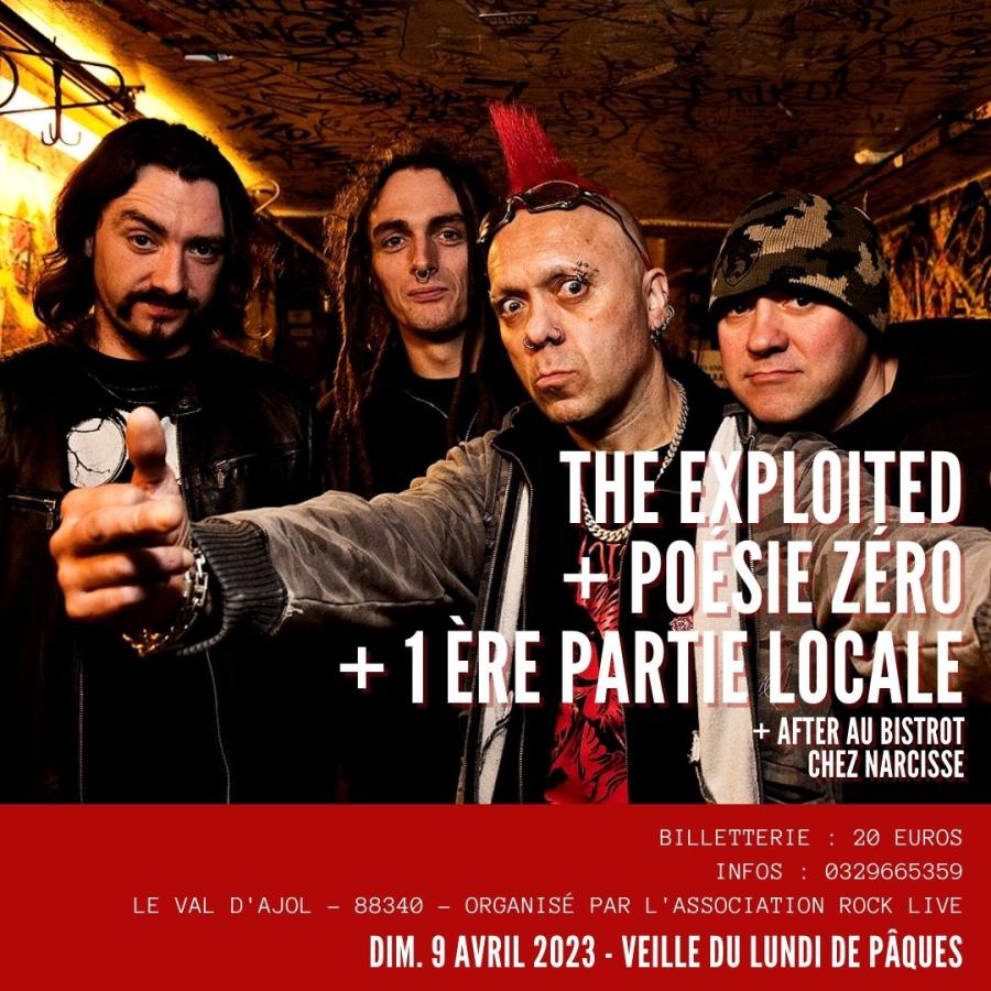 The Exploited + Poesie Zero + Madam - 09/04/2023 - Le Val-d'Ajol - Chez ...